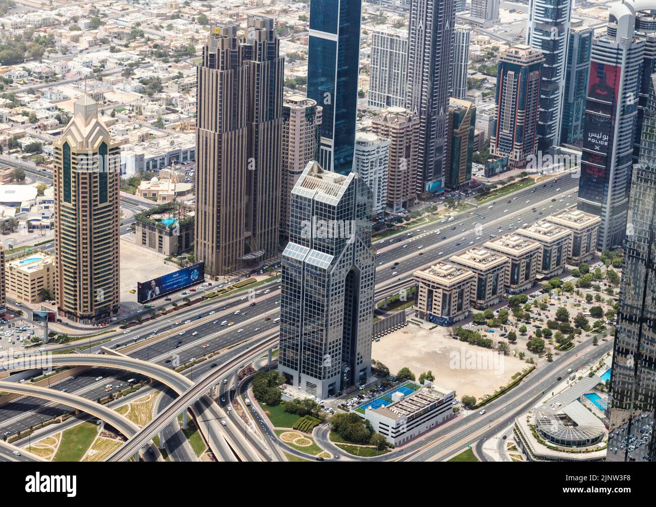 Dubai main modern hotel view hi-res stock photography and images - Alamy