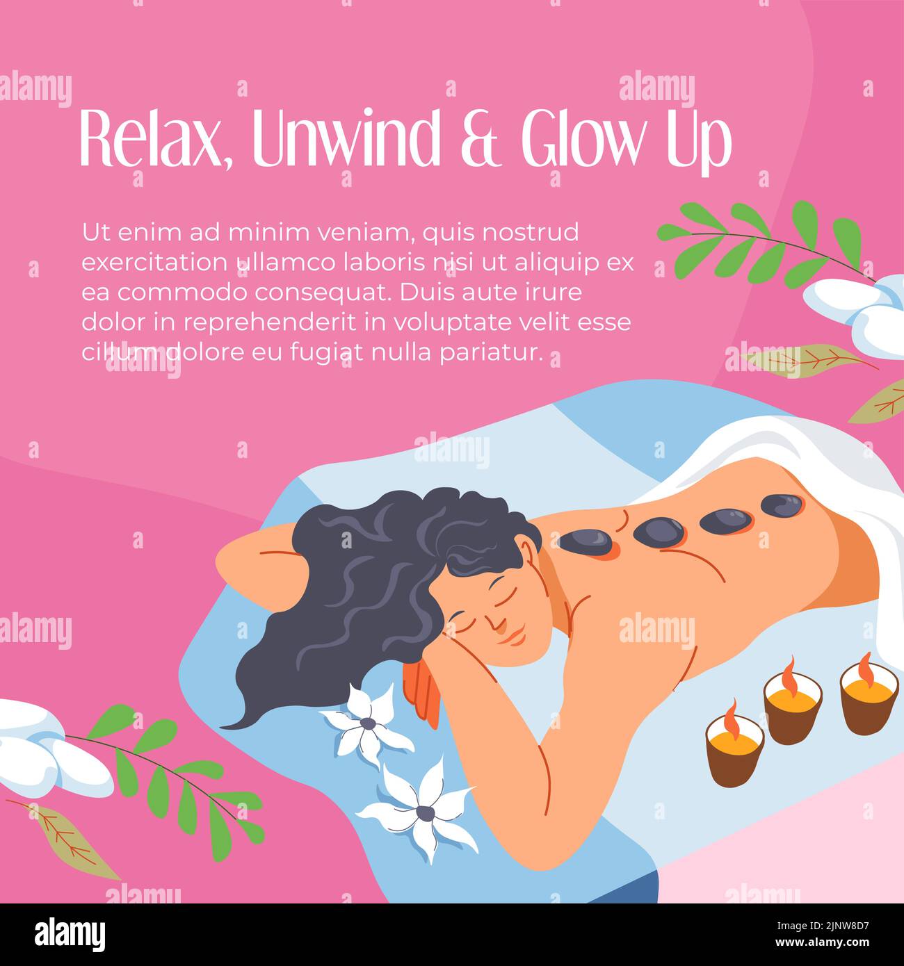 Beauty model flawless skin Stock Vector Images - Alamy