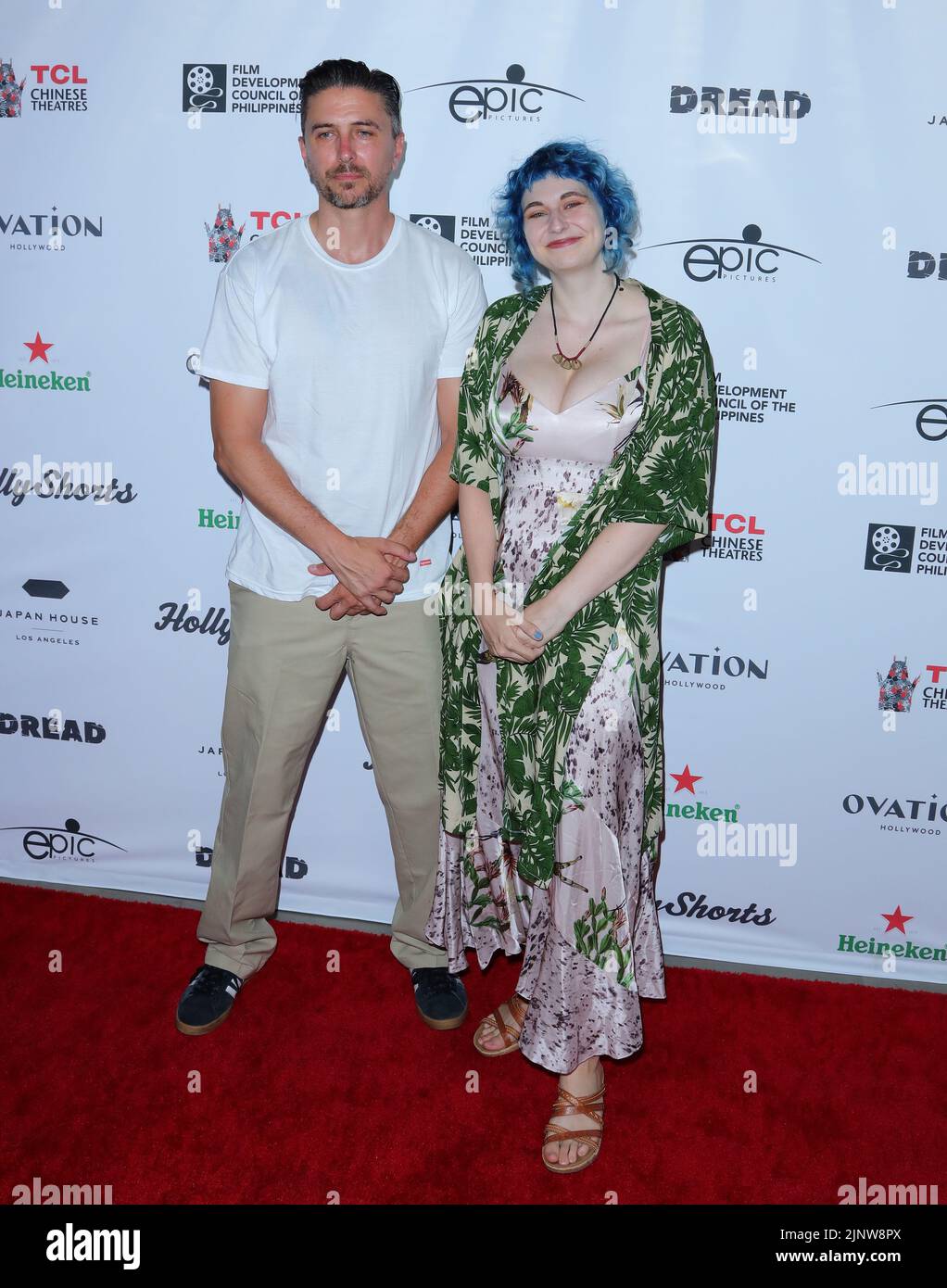 Hollywood, USA. 13th Aug, 2022. Alejandro Liechty, Lina Kolcheva ...