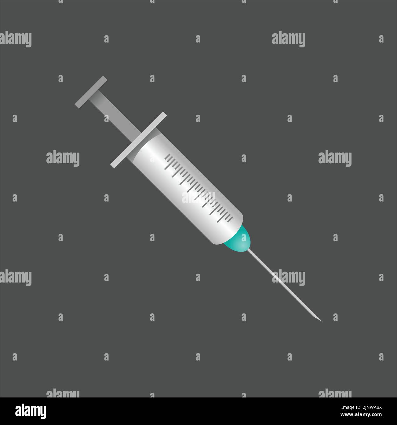 Syringe icon, flat style. - Vector Stock Vector Image & Art - Alamy