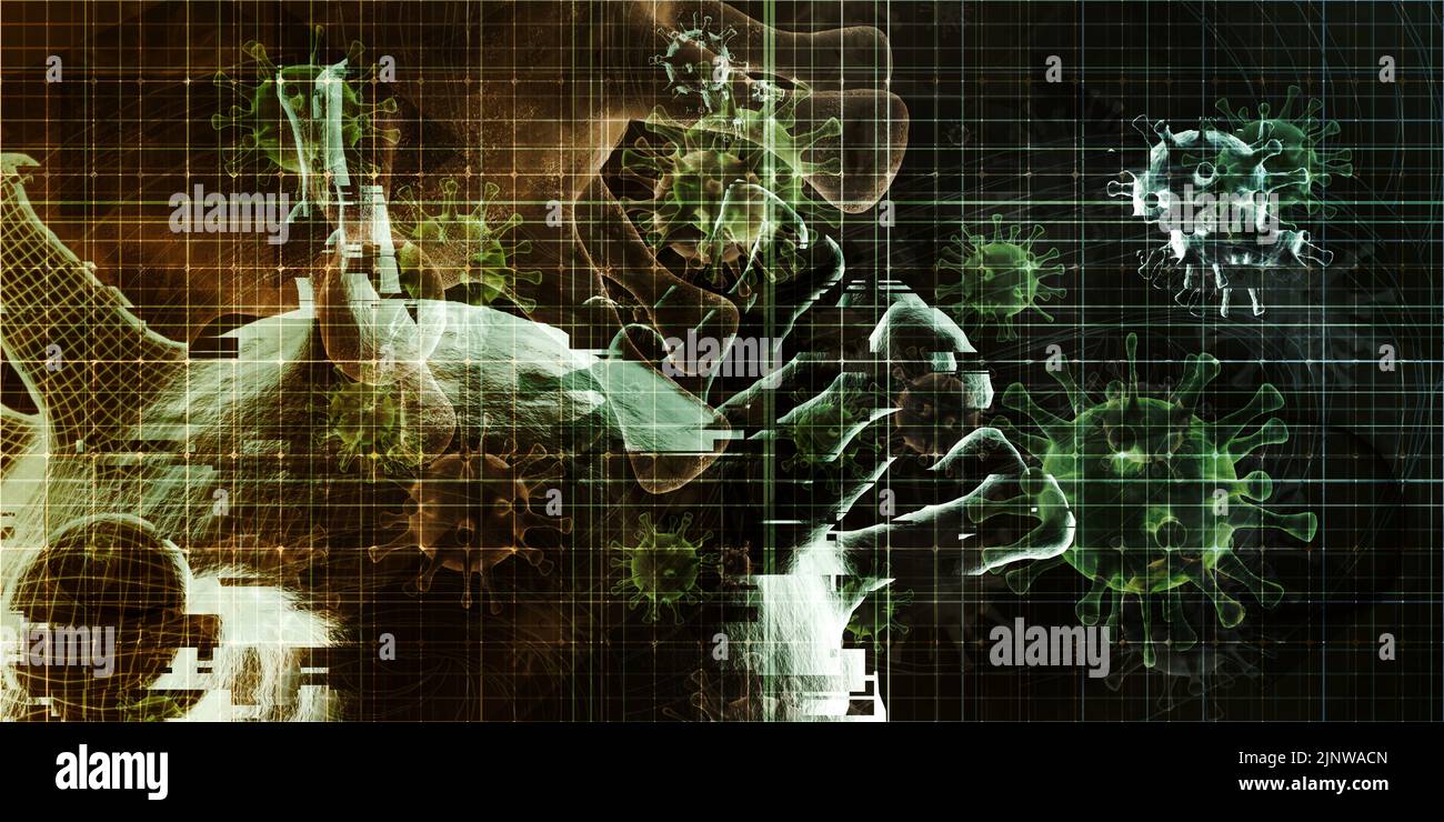 Virus Organism Pathogen and Epidemic Concept Background Stock Photo - Alamy