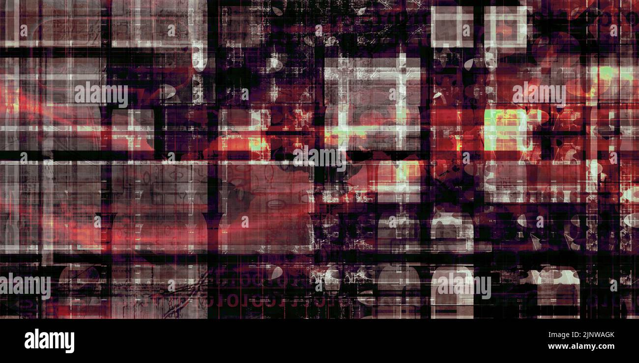 Evolving Technology Evolution As A Background Art Stock Photo - Alamy