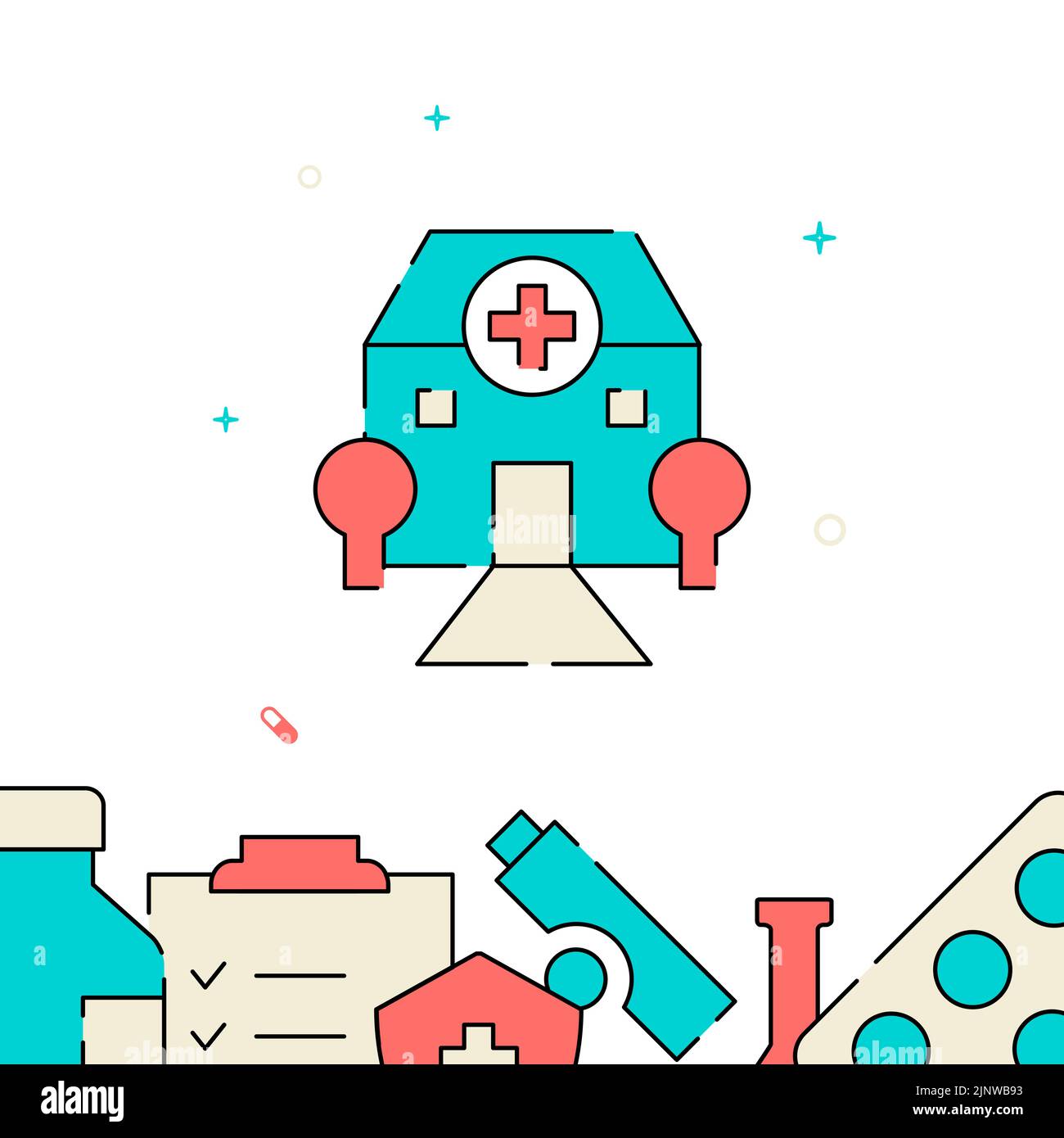 Children hospital art Stock Vector Images - Alamy