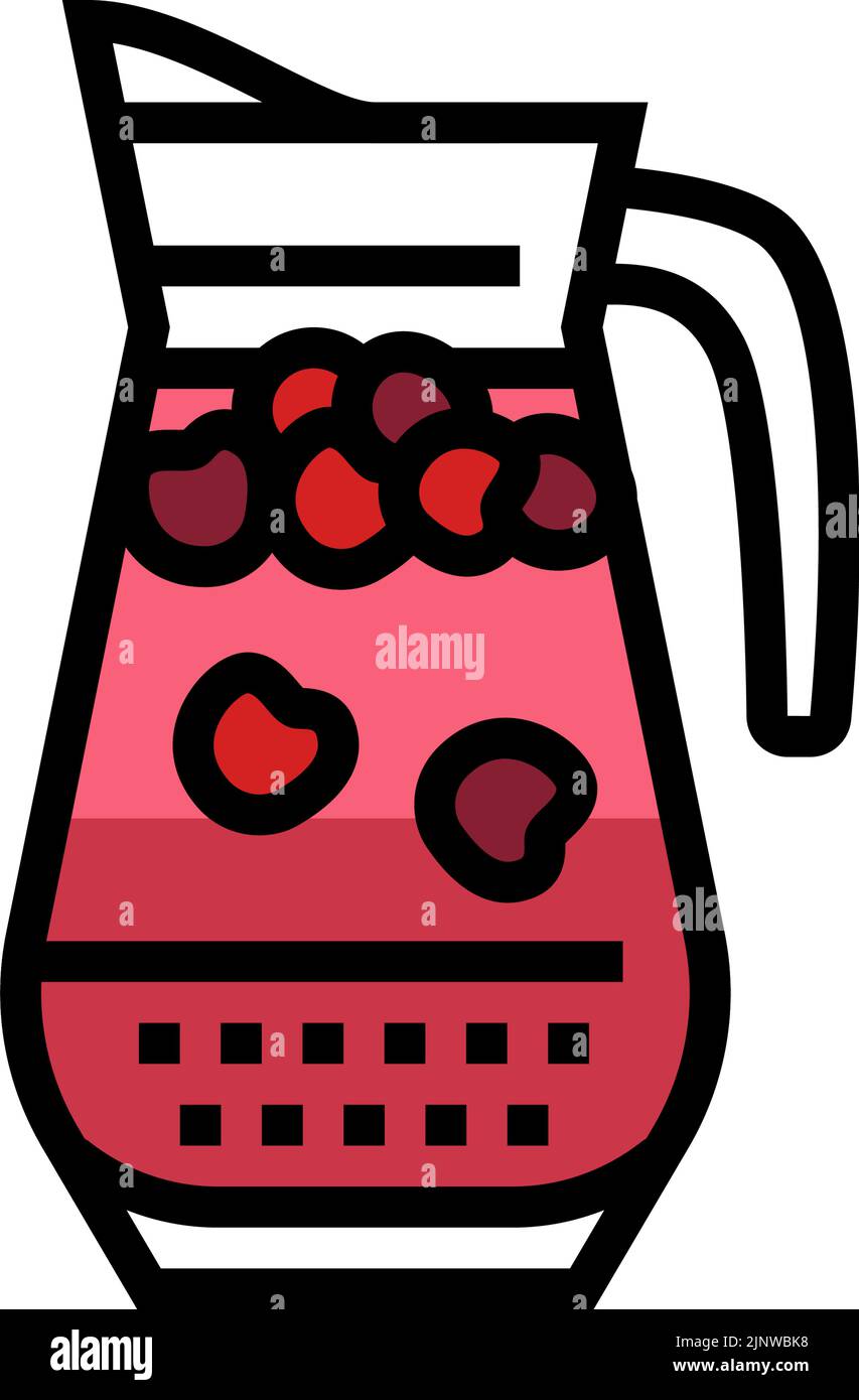 cherry compote color icon vector illustration Stock Vector Image & Art ...