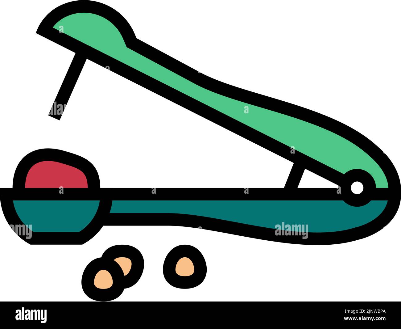 pitter cherry color icon vector illustration Stock Vector Image & Art ...