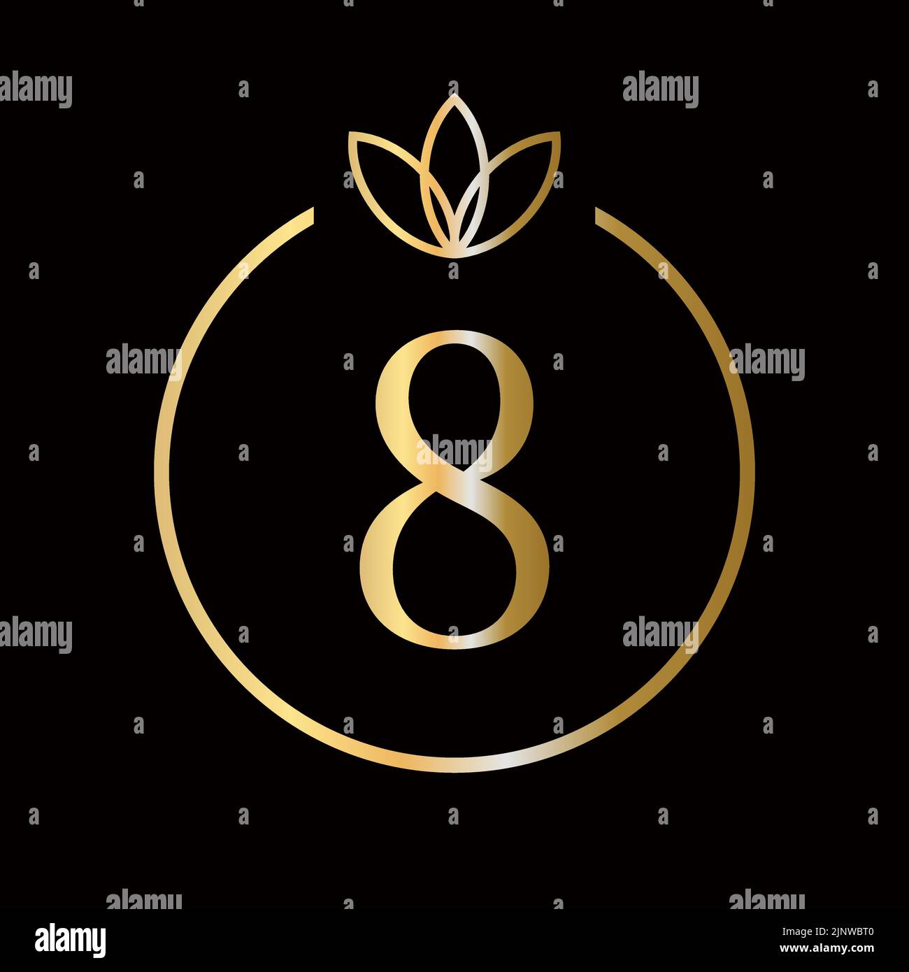 Luxury 8 logo hi-res stock photography and images - Alamy