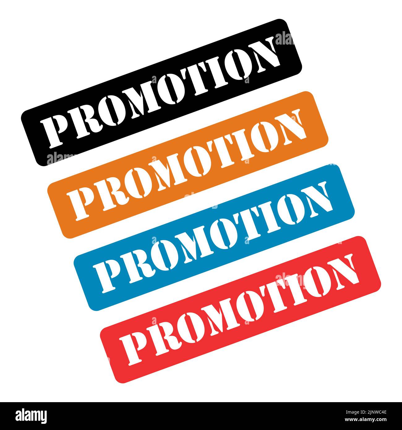 Set of Promotion stamp symbol, label sticker sign button, text banner ...