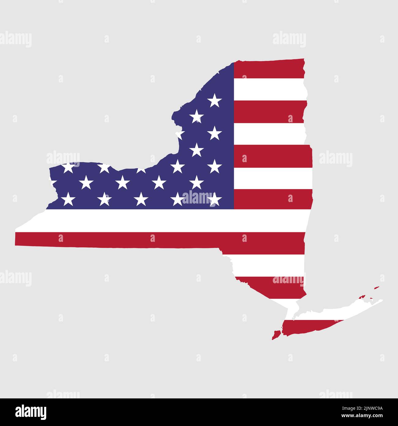New york map shape, united states of america. Flat concept icon symbol ...