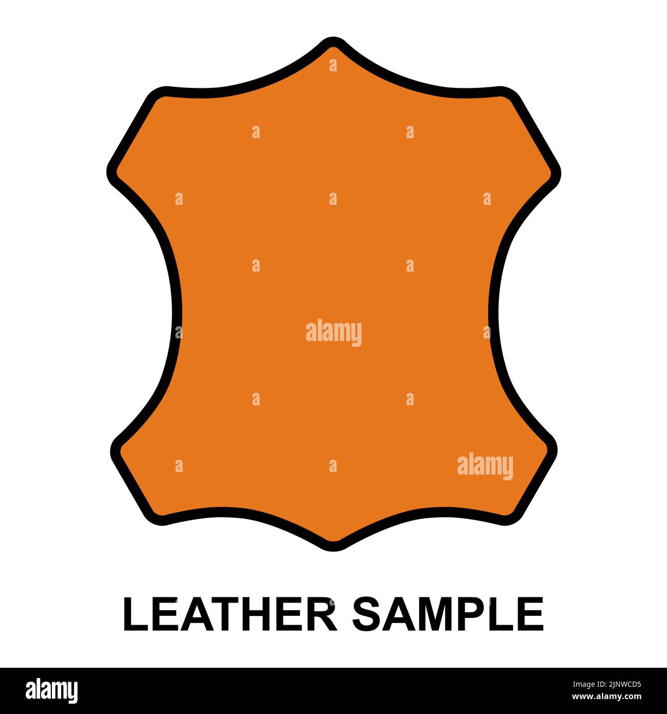Leather skin fashion icon, animal material graphic sign, texture design ...
