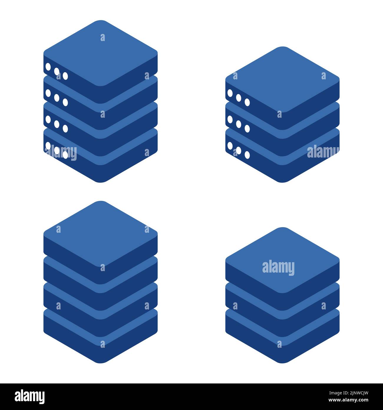 Database Storage Icon Isometric Internet Network Server Cloud Data Symbol Connection System