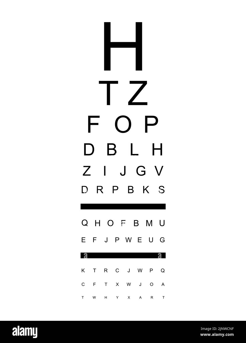 Test visual measure icon, optical chart letter symbol, optometrist ...