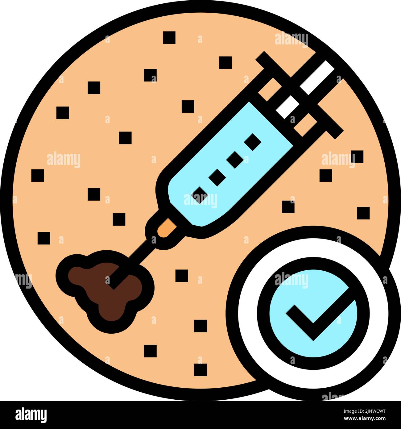 corticosteroid injection color icon vector illustration Stock Vector ...