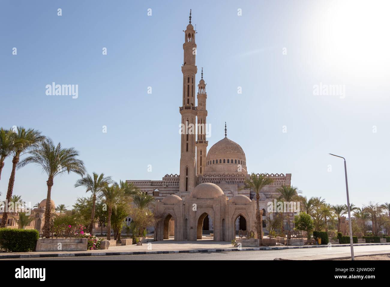 The Great Mosque of Mustafa is an Ottoman mosque with twin minarets in ...