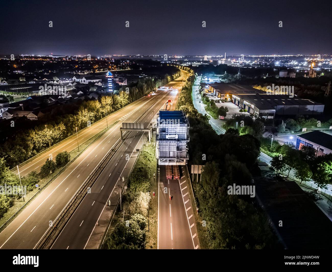 M53 motorway hooton hi-res stock photography and images - Alamy