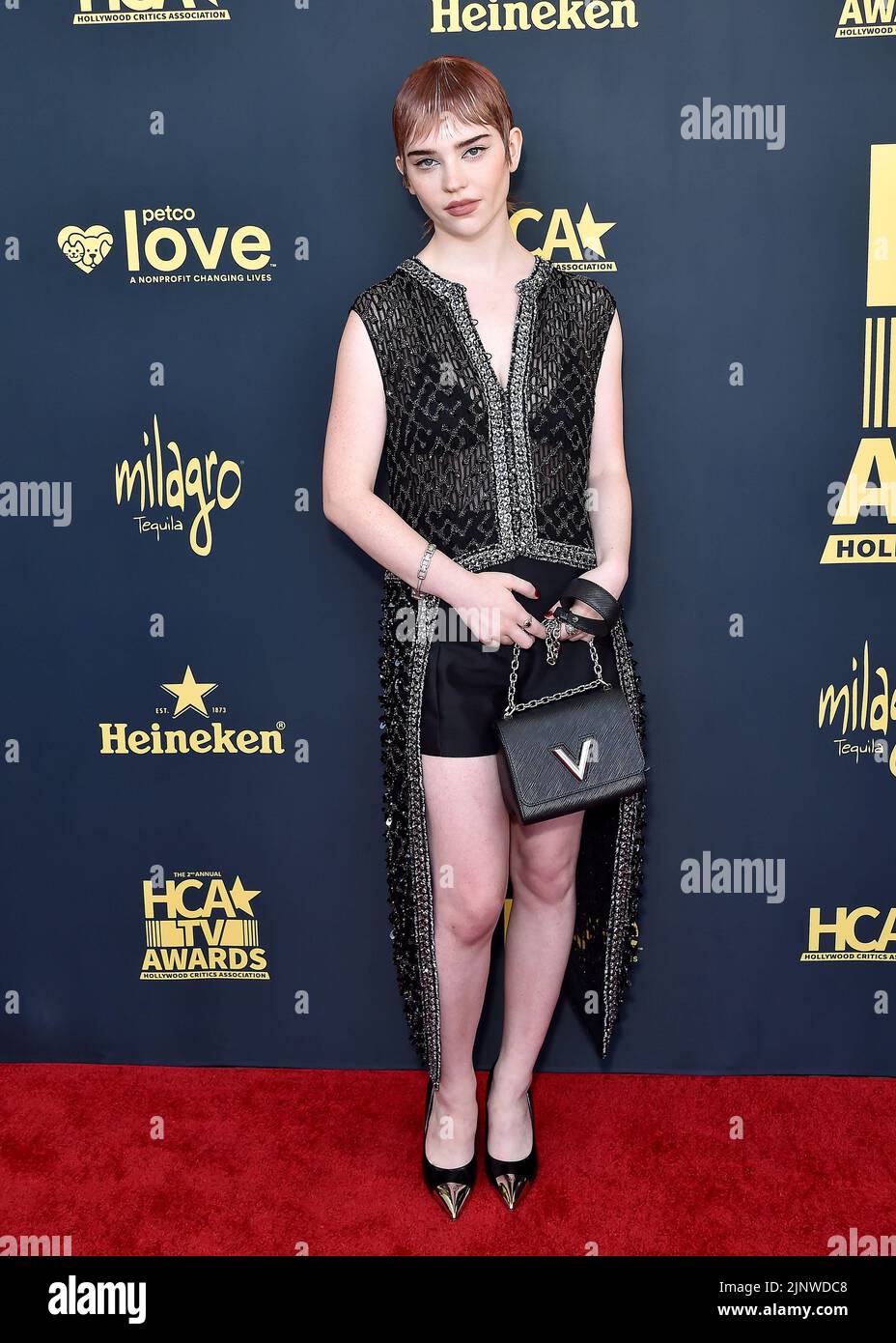 Sophie Thatcher walking on the red carpet at the The 2nd Annual HCA TV ...