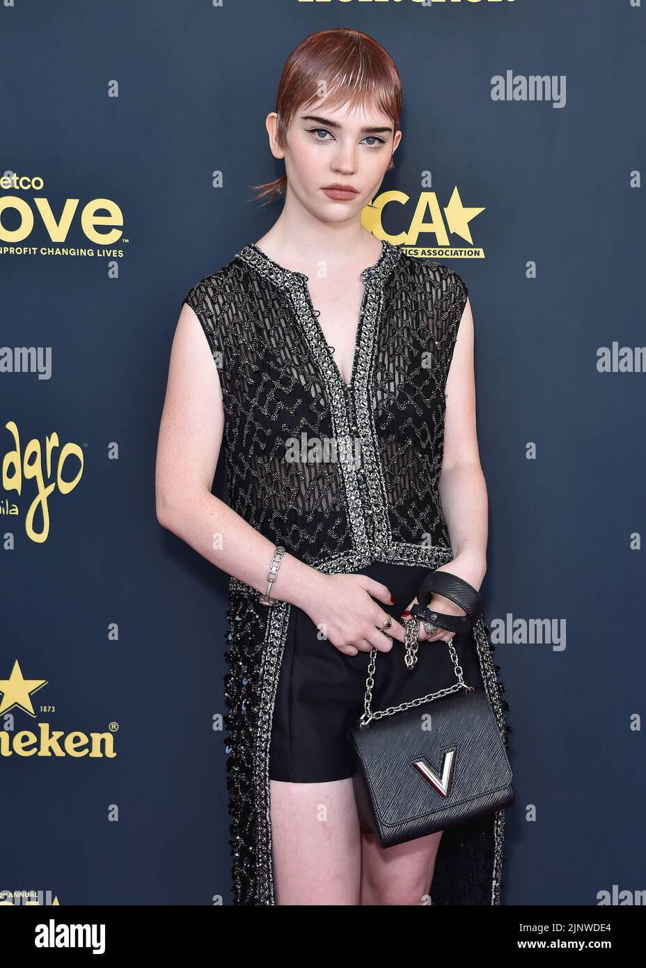 Sophie Thatcher walking on the red carpet at the The 2nd Annual HCA TV ...