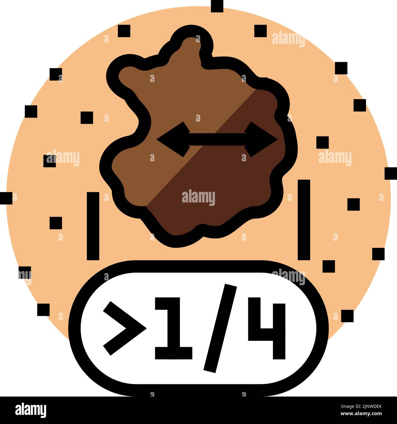 larger 1 4 inch mole melanoma color icon vector illustration Stock Vector Image & Art - Alamy