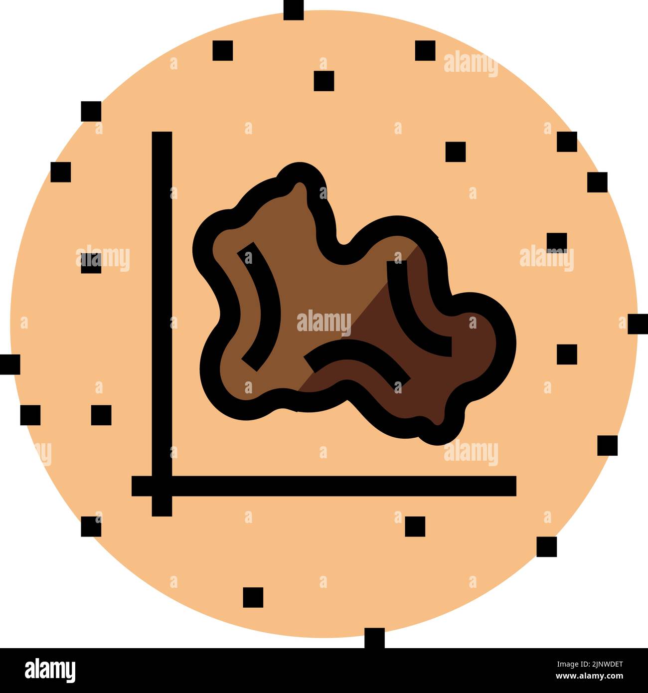 uneven borders mole melanoma color icon vector illustration Stock Vector Image & Art - Alamy