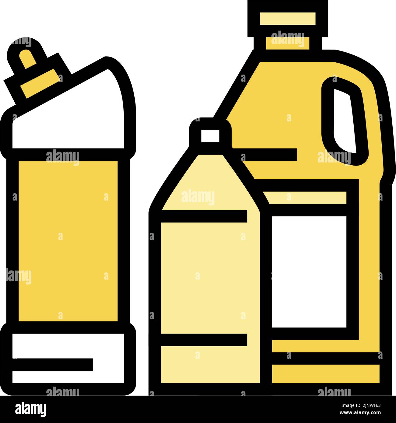 bottle packages plastic waste color icon vector illustration Stock ...