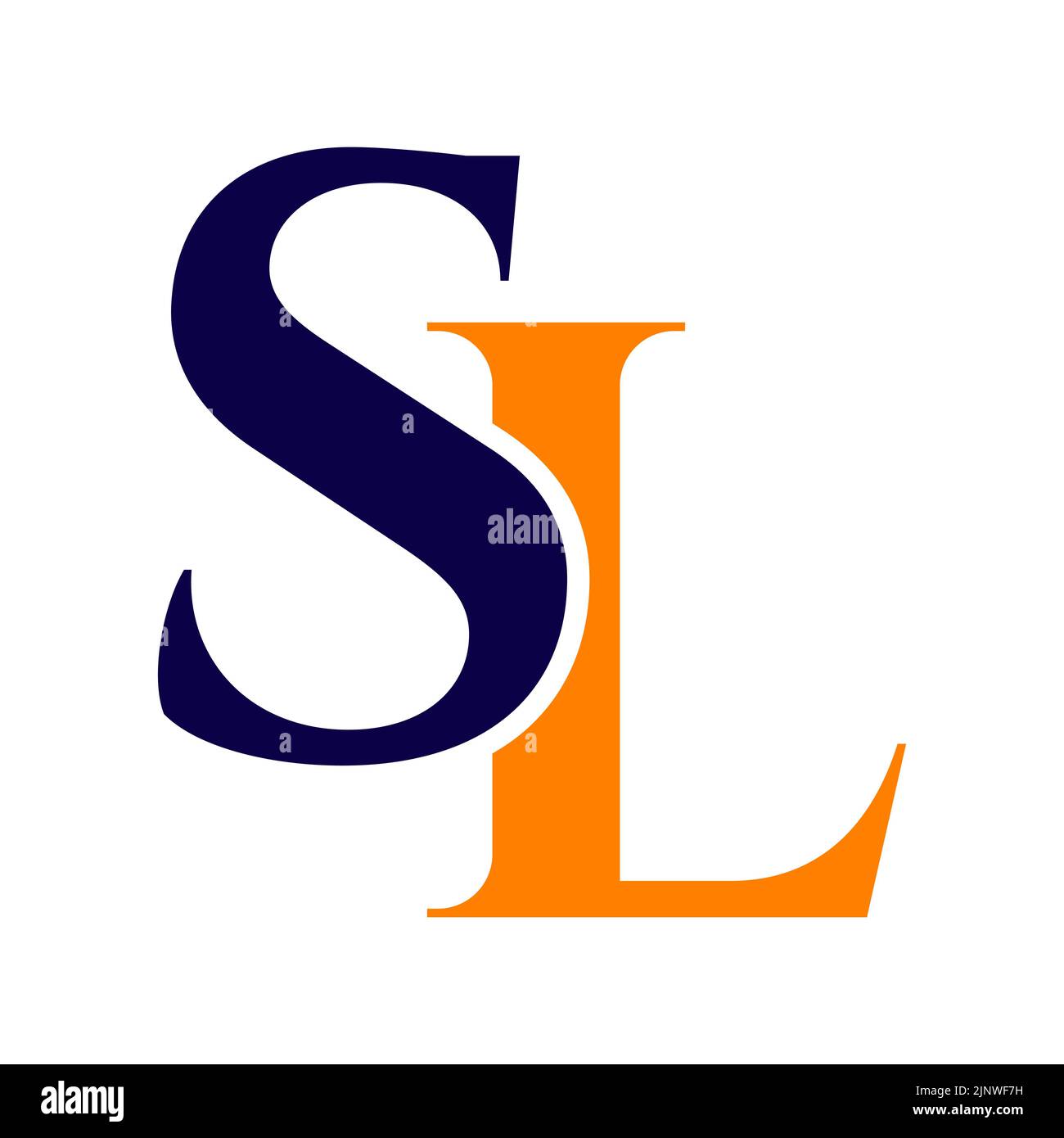 Initial letter SL, LS logo design template. Monogram Letter LS luxury logo design vector ...