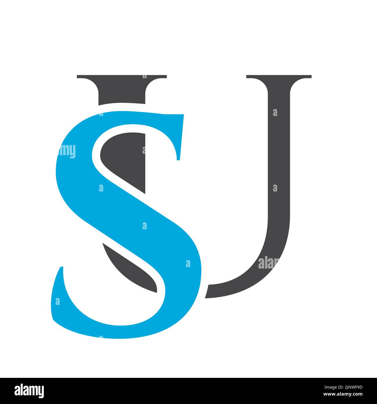 Initial letter SU, US logo design template. Monogram Letter SU luxury ...