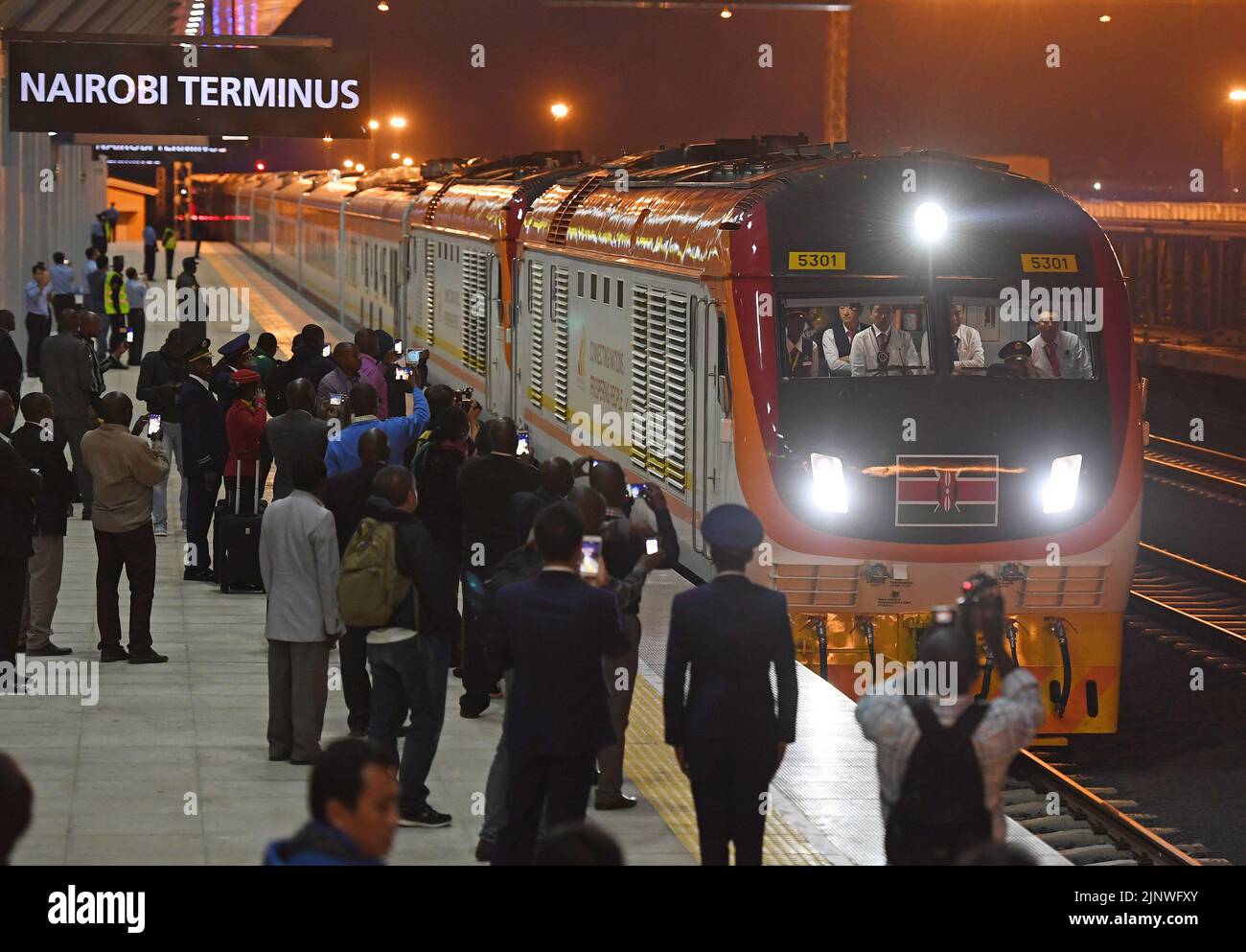 Nairobi, Kenya. 31st May, 2017. The first train of the Mombasa-Nairobi ...