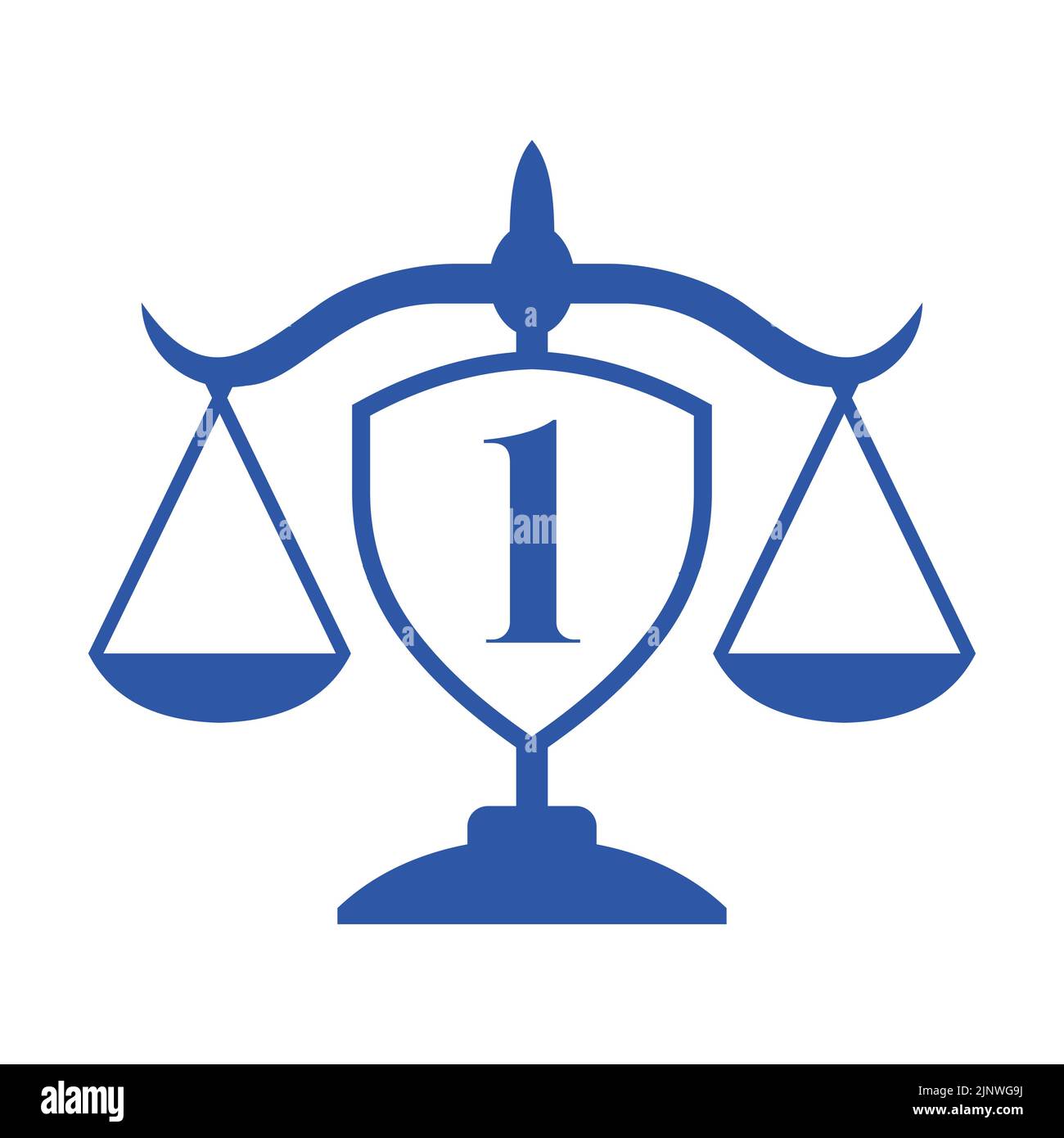 Law Firm Logo Design On Letter 1 with Shield Sign. Law Logo, Lawyer And ...
