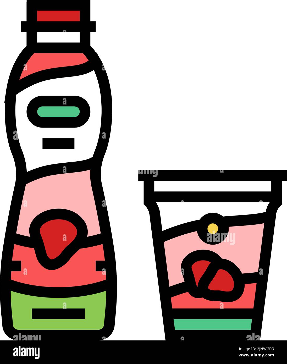 strawberry yogurt color icon vector illustration Stock Vector Image ... strawberry yogurt color icon vector illustration Stock Vector Image ...