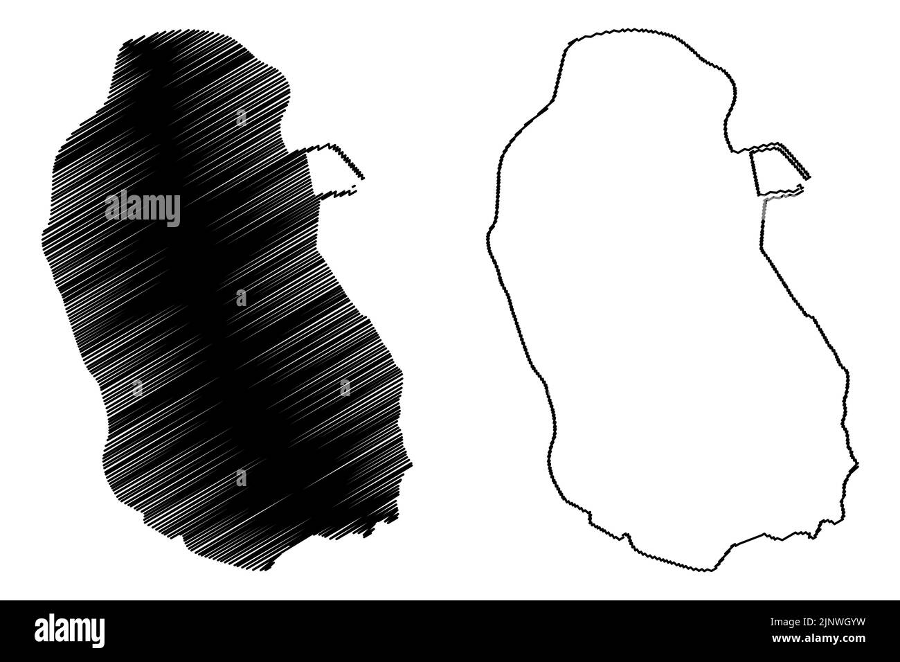 Robben Island (Republic of South Africa, RSA, Table Bay) map vector ...