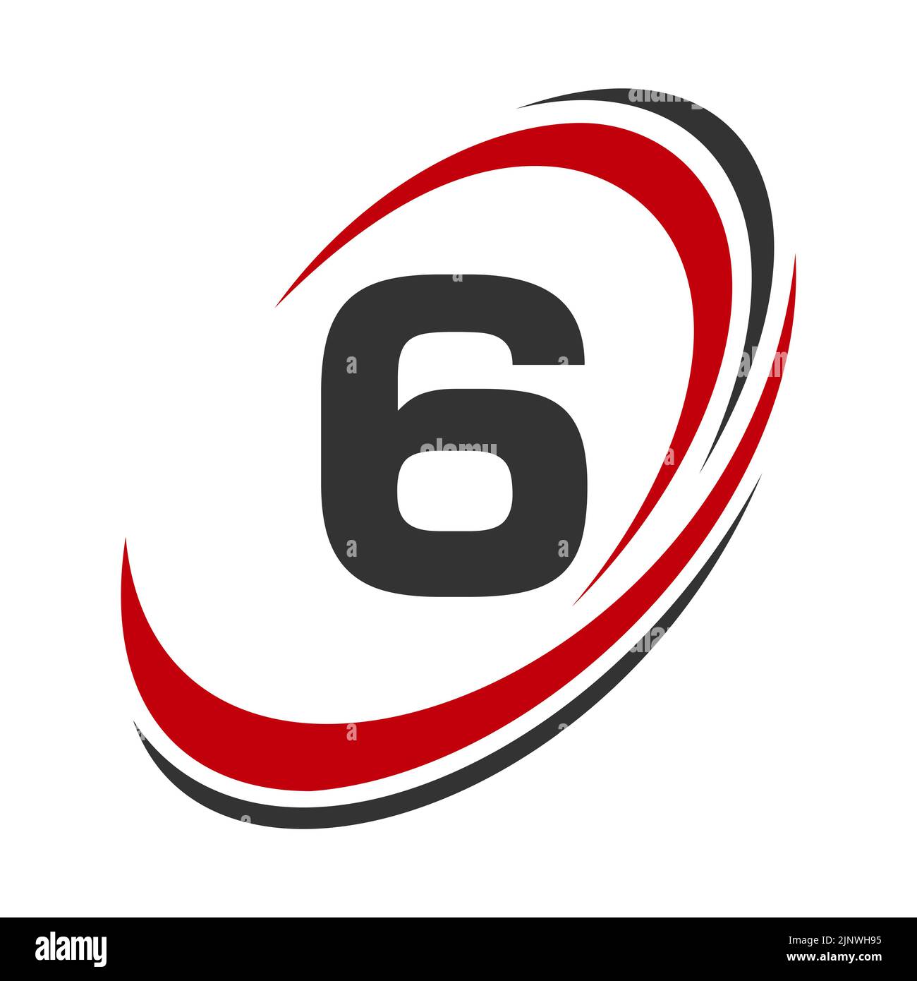 Initial Letter 6 Logo Company Name Simple and Modern Logotype Design ...