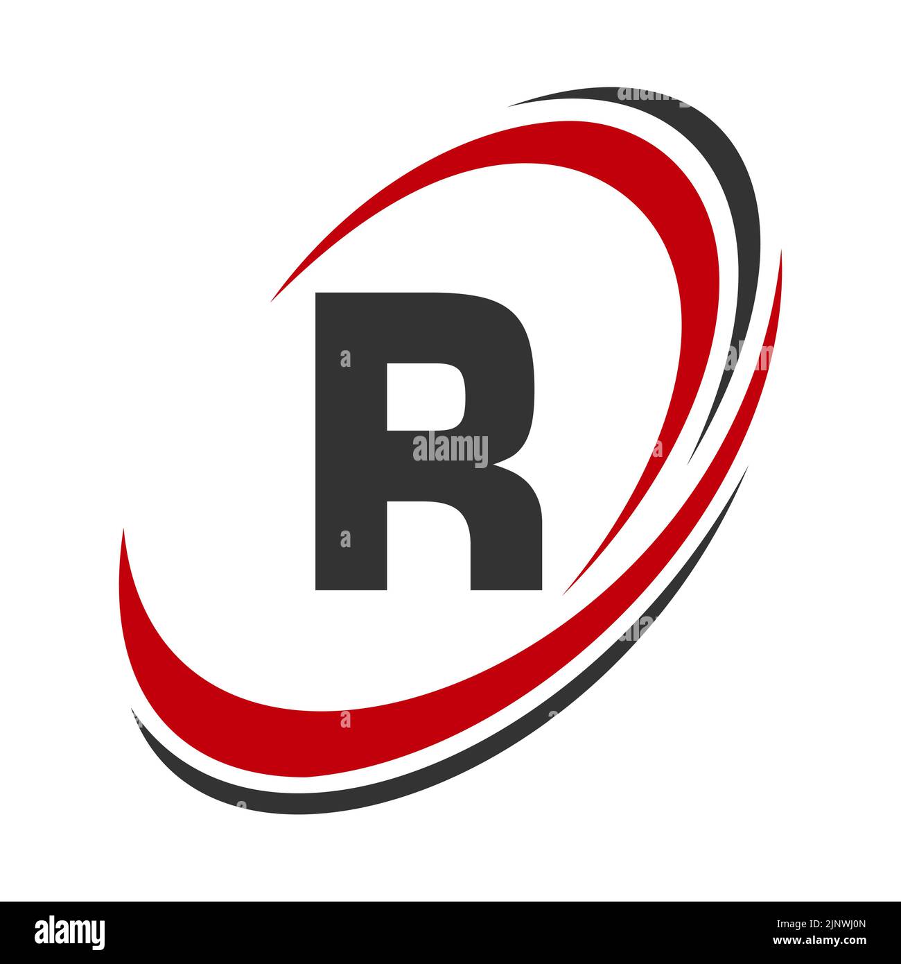 Initial Letter R Logo Company Name Simple and Modern Logotype Design ...