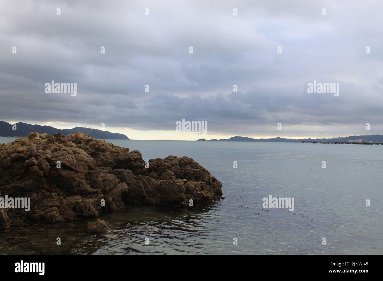 Rocks in the Ocean Stock Photo - Alamy