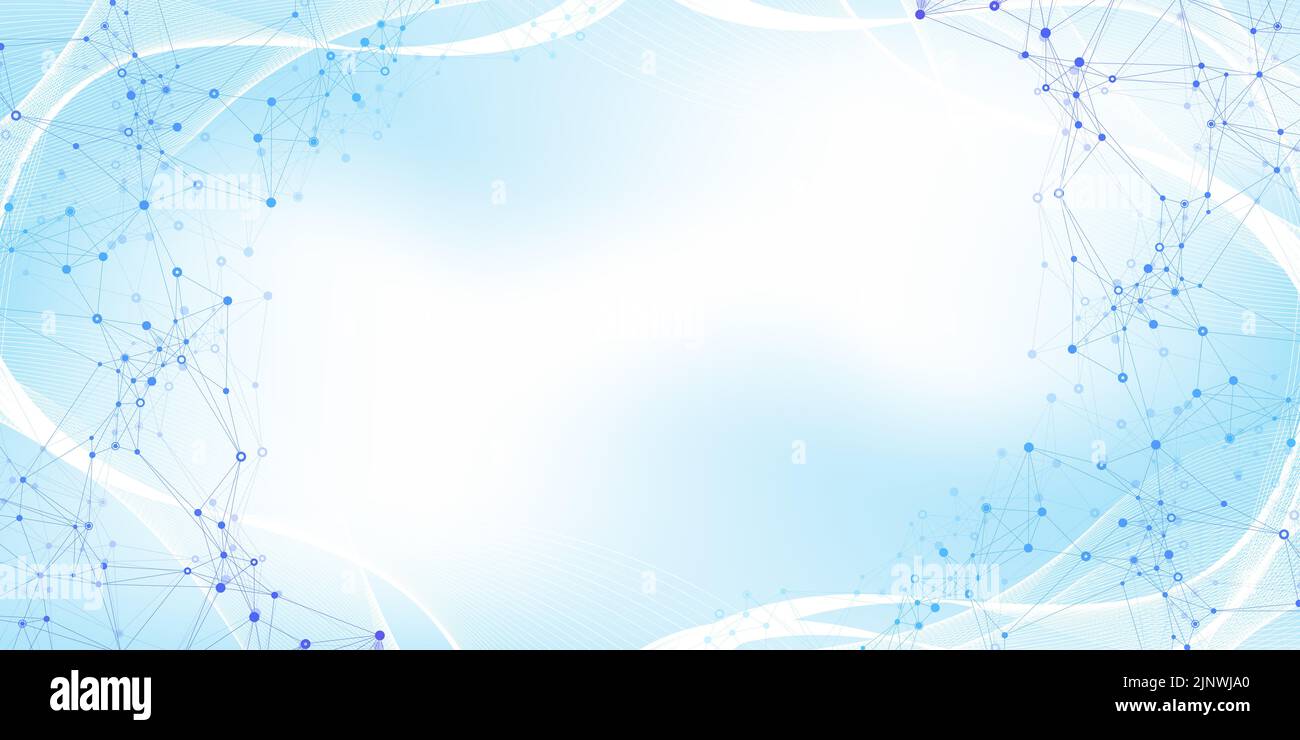 Scientific illustration genetic engineering, DNA helix, DNA strand ...