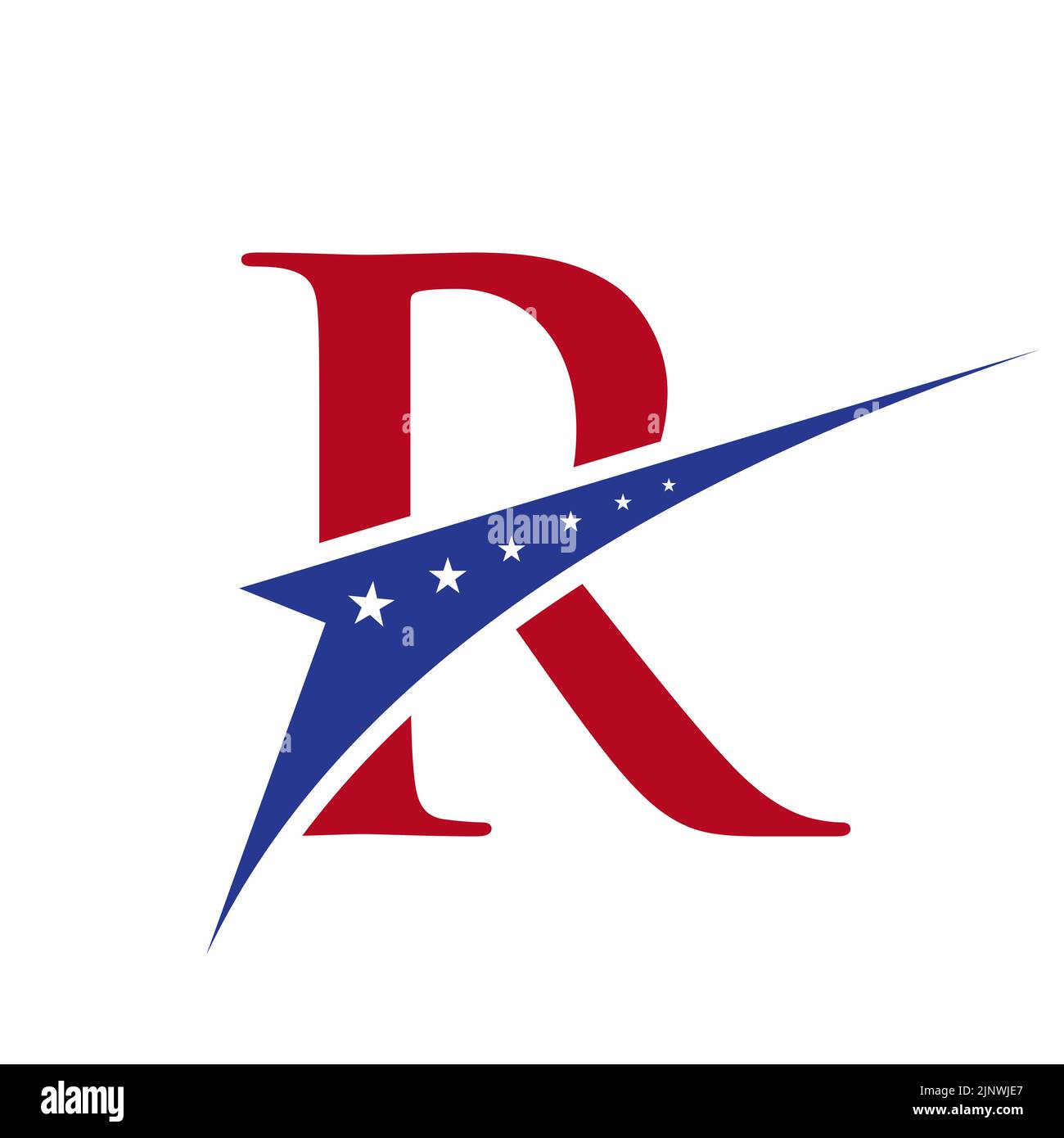 Letter r star logo hi-res stock photography and images - Alamy