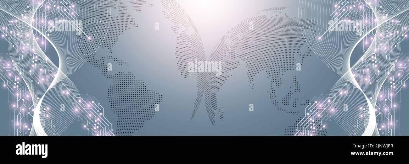 Electronic texture for computer technology, engineering concept ...