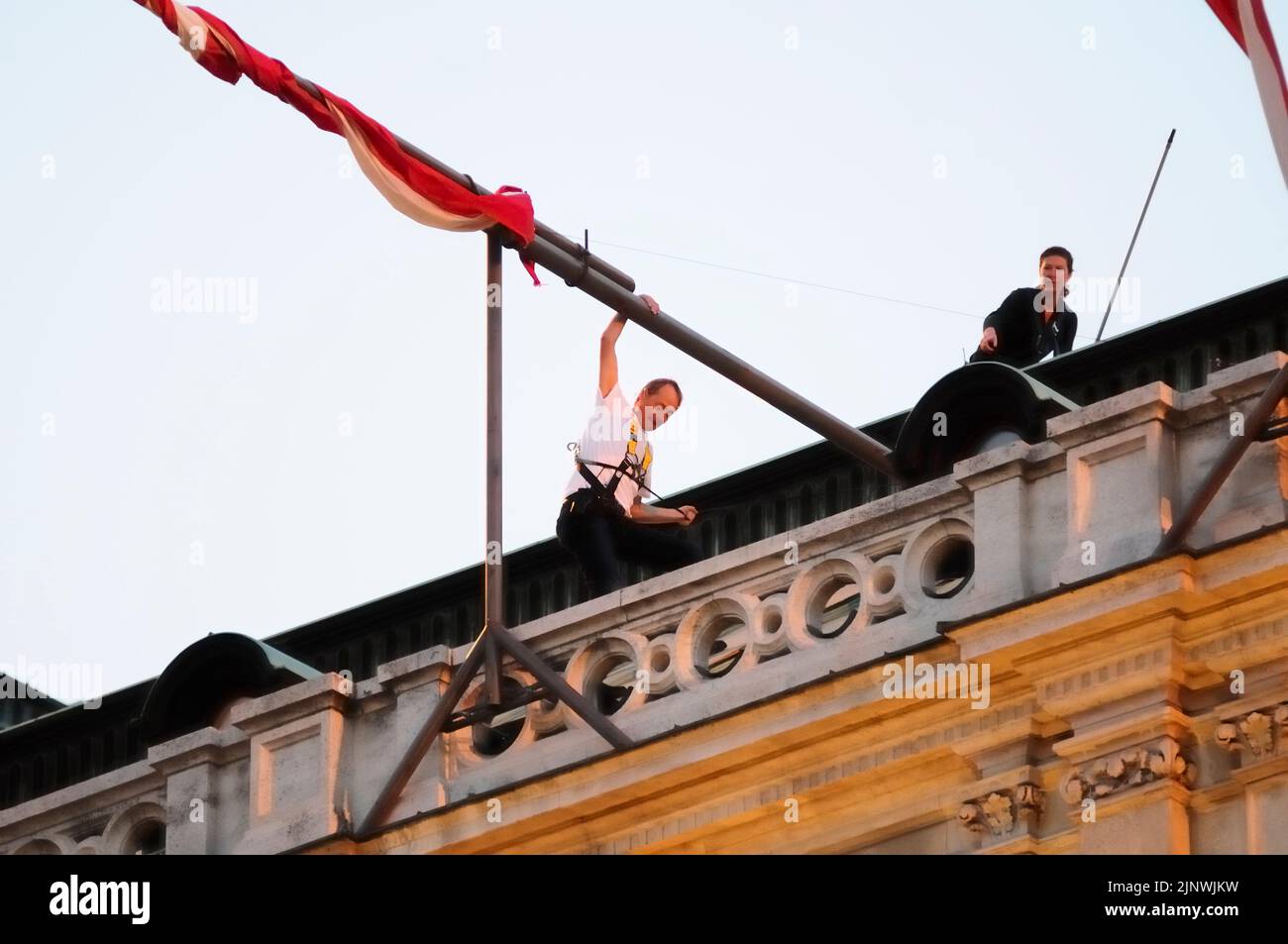 Vienna, Austria. August 28, 2014. Filming for Mission: Impossible 5 at ...