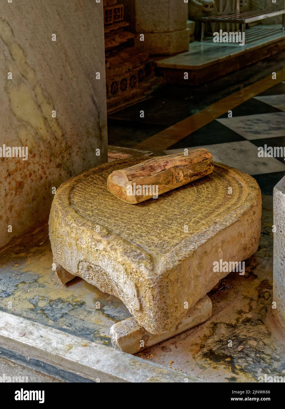 11 03 2019 Traditional Sandal Wood Grinding Stone, Pestle In Jain ...