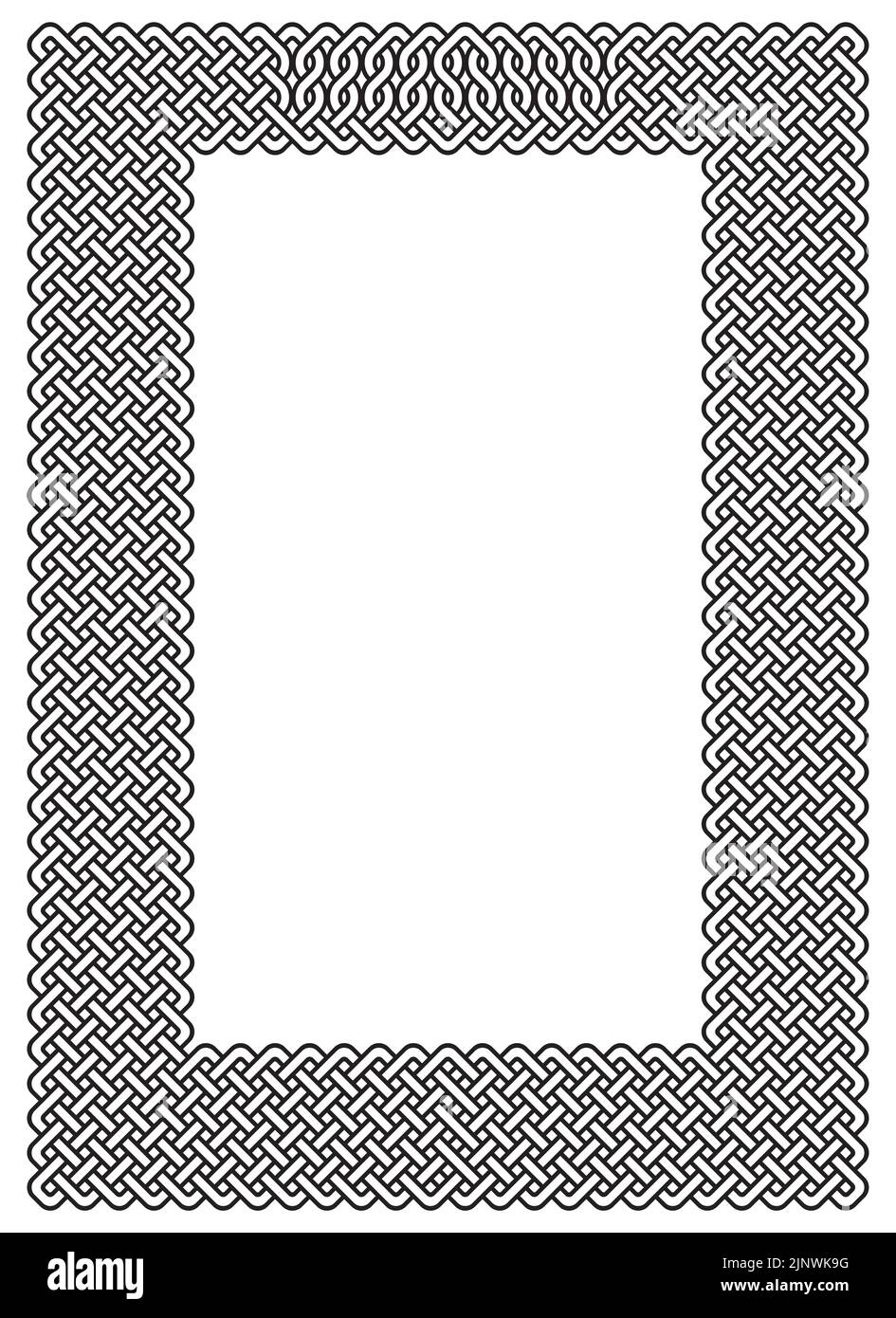 Celtic knot frame. Old retro ornament frames. Vintage Border to be ...
