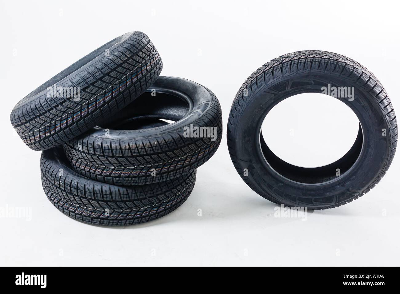 Car tire isolated on white background Stock Photo - Alamy