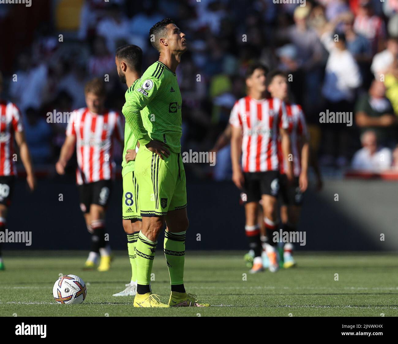 London, England, 13th August 2022. Cristiano Ronaldo of Manchester ...