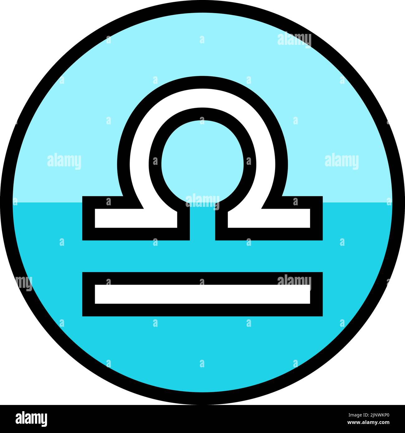 libra zodiac color icon vector illustration Stock Vector Image & Art ...