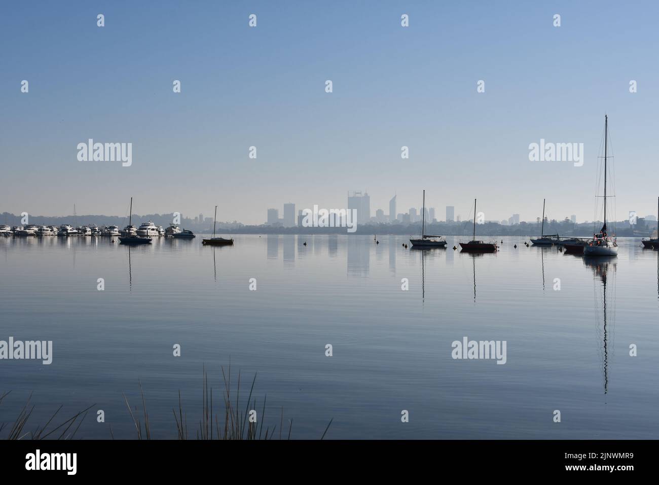 View of Perth over Swan River from Applecross Western Australia Stock ...