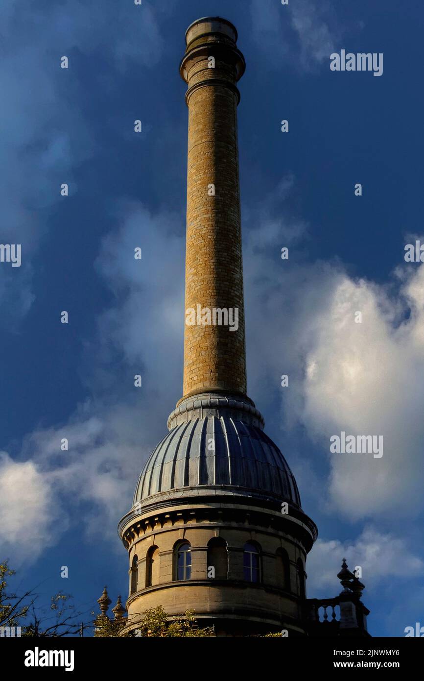 An iconic Cotswolds landmark: Tuscan-style chimney rises to a height of ...