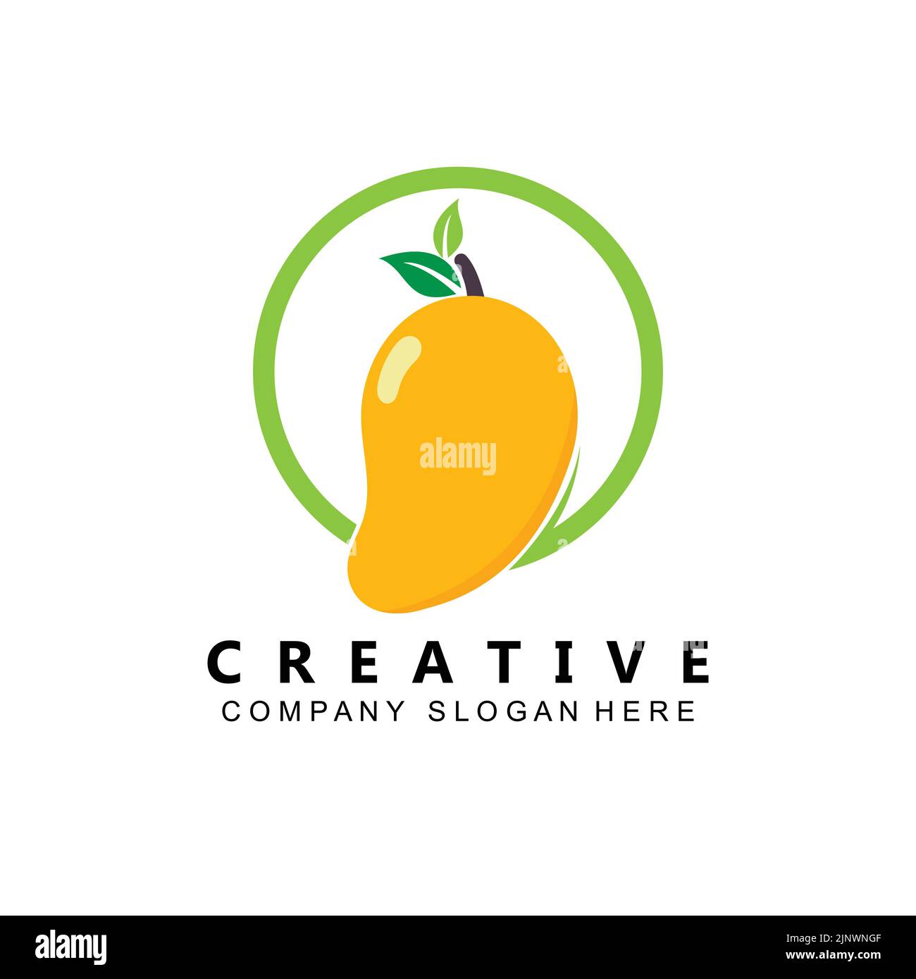 M mango logo vector hi-res stock photography and images - Alamy