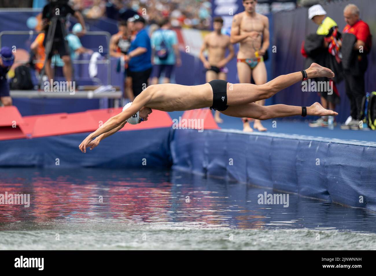 Munich, Germany. 13th Aug, 2022. European Championships, Triathlon, 1.5 ...