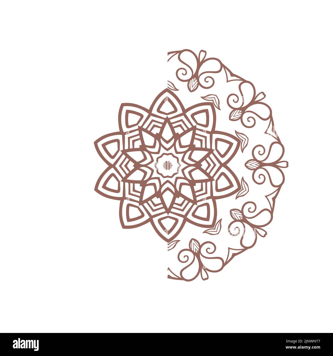 simple mandala art icon vector logo Stock Vector Image & Art - Alamy