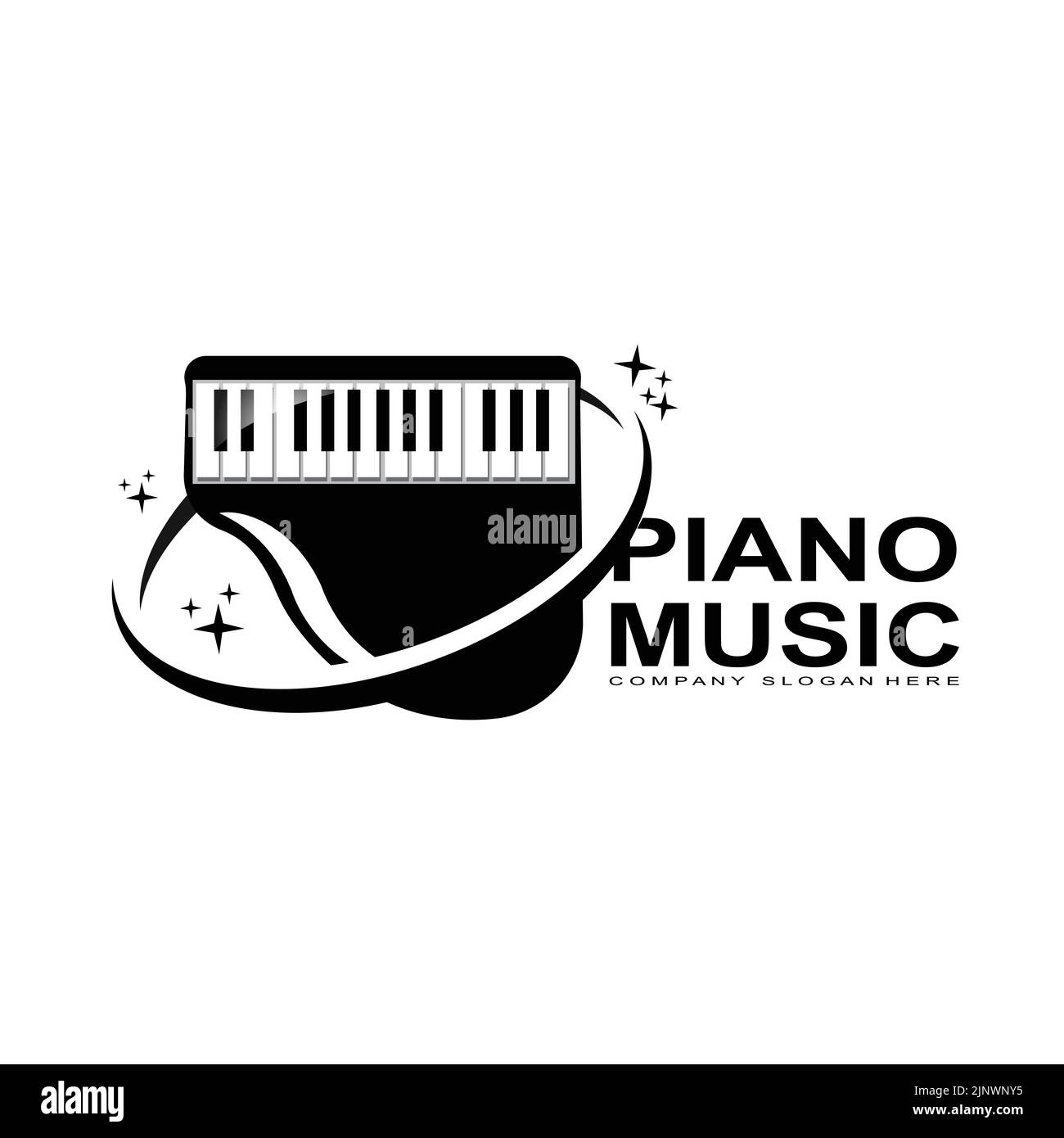 Piano Musical Instrument Logo Vector, Background Design, Screen ...