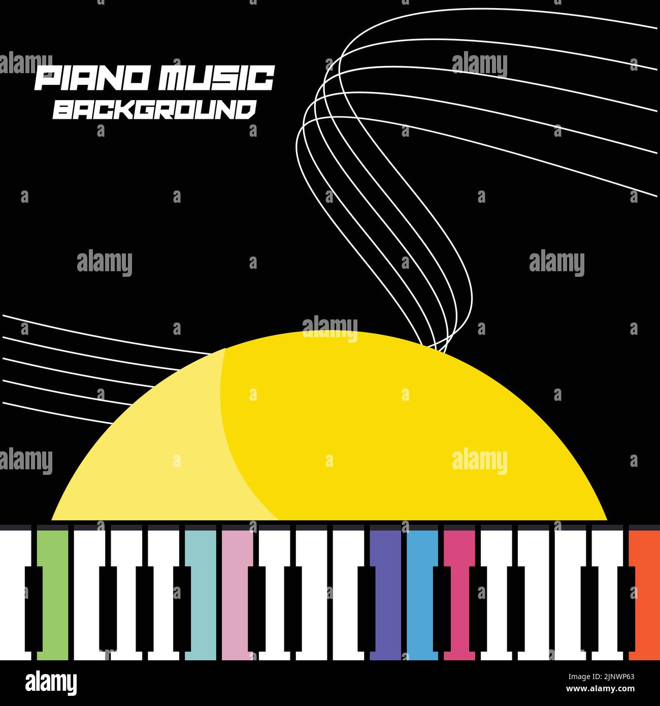 Piano lessons logo hi-res stock photography and images - Alamy