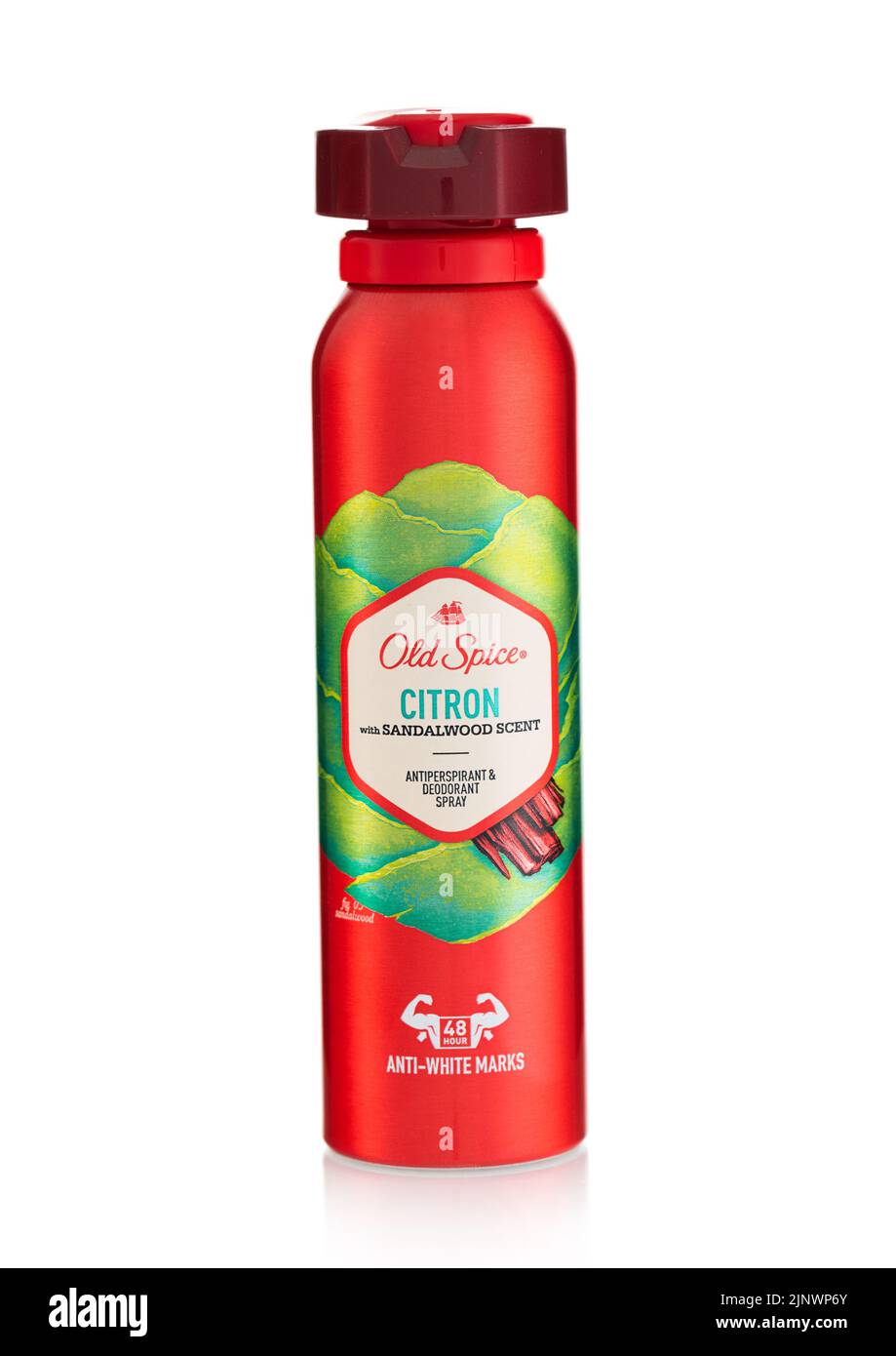 LONDON, UK - JULY 06, 2022: Old Spice Citron deodorant on white Stock ...