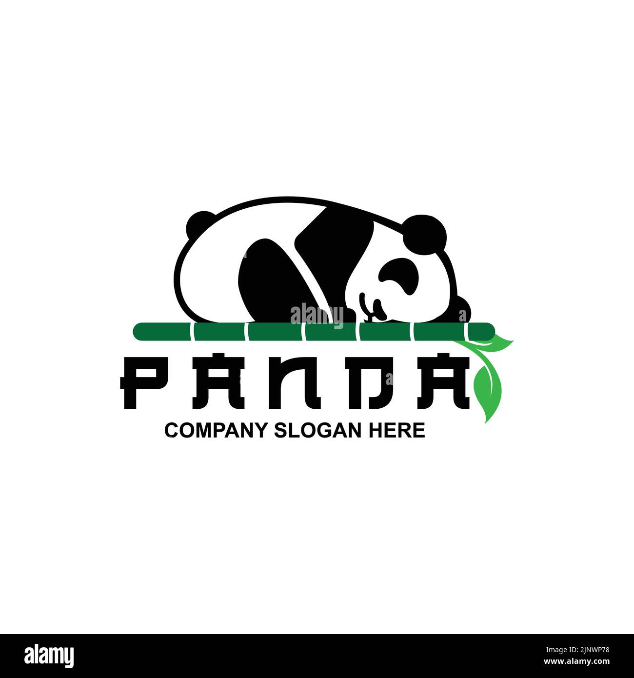 cute panda logo vector design ,animal background illustration Stock ...
